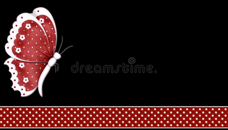 Red Butterfly Borders