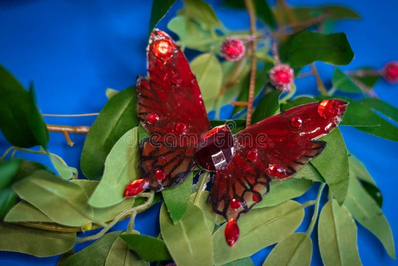 Red Butterfly Framed, Spring Aesthetics Stock Photo - Image of fantasy ...