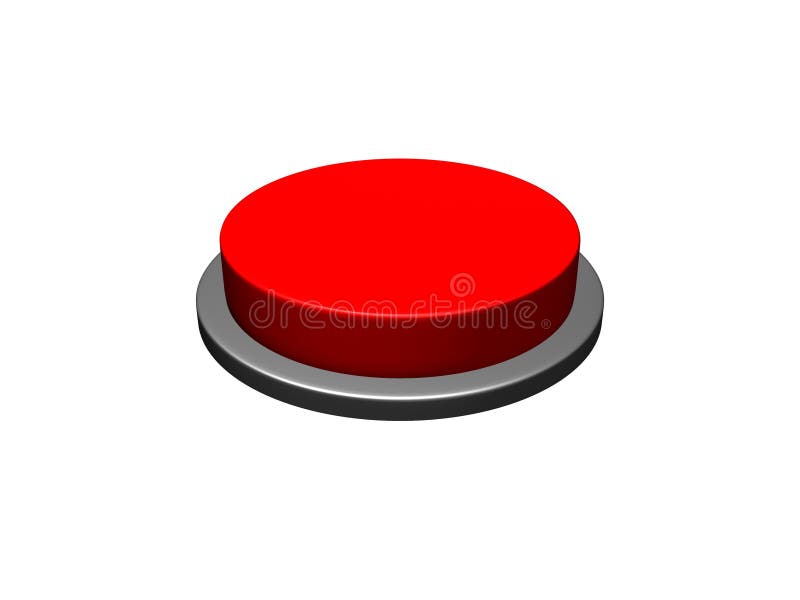 Red button stock illustration. Illustration of hard, isolated - 12207807