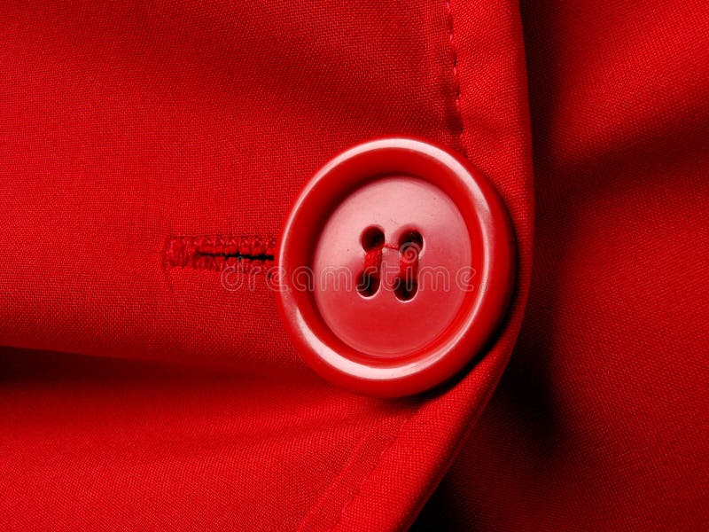 Red button stock photo. Image of thread, stitch, dressmaking - 12464138
