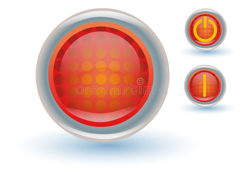 Red button stock illustration. Illustration of airplane - 12654216