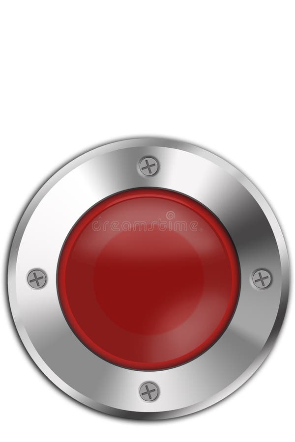 Alarm button stock vector. Illustration of glossy, button - 22722083