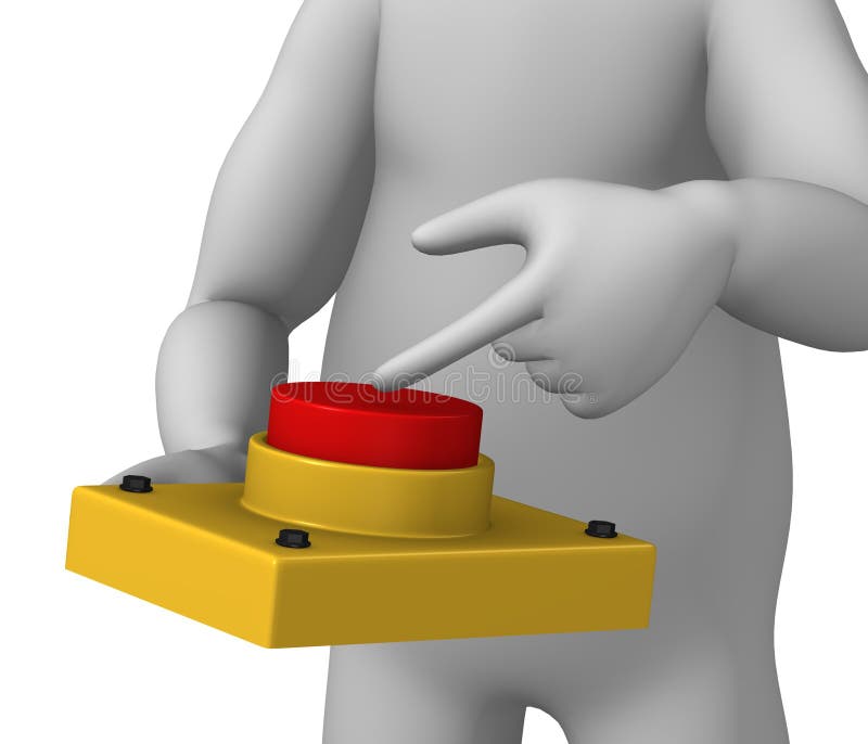 Red button stock illustration. Illustration of panel - 14724321