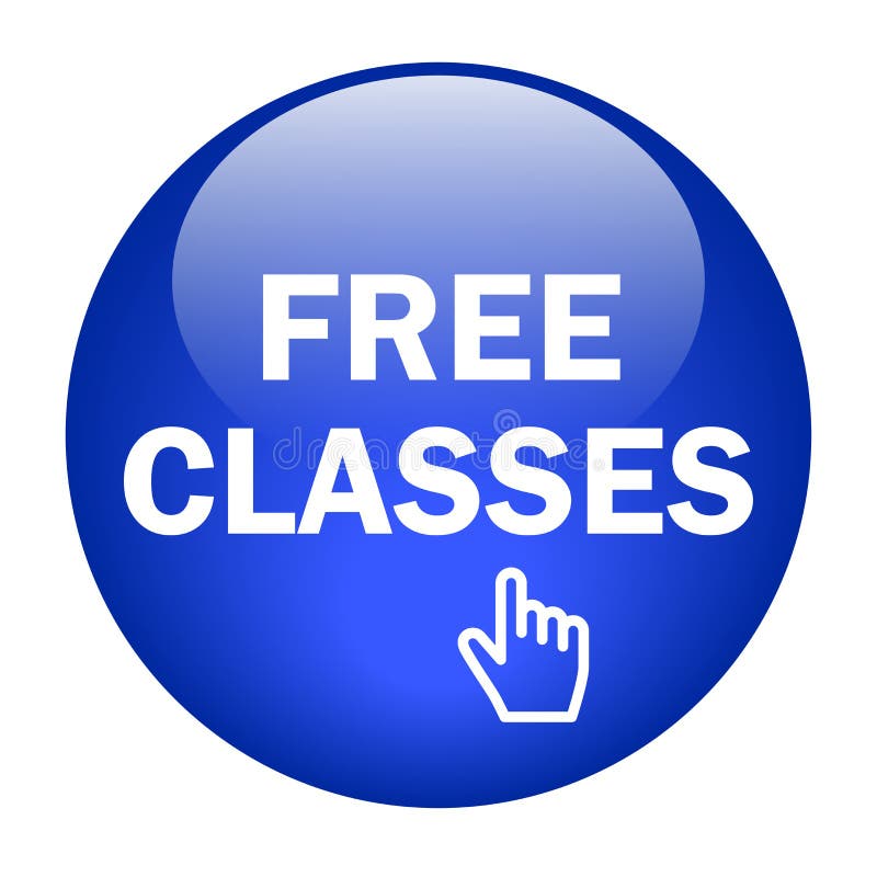 Free Classes Sign Over Colorful Brush Strokes Background Stock Vector ...