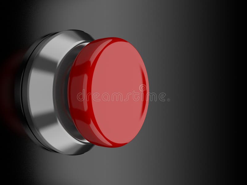 Big red button stock vector. Illustration of business - 50796427