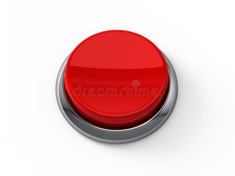 Big red button stock vector. Illustration of chrome, site - 37742736