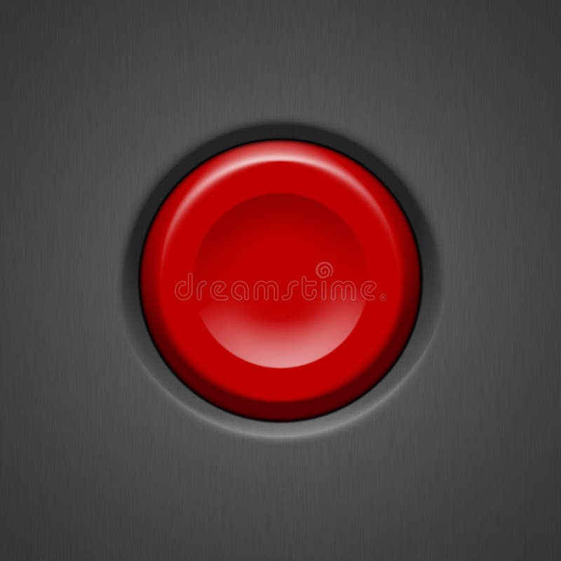 Red Button stock illustration. Illustration of emergency - 22110275