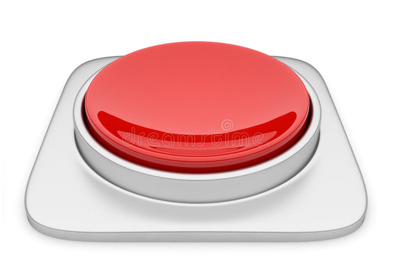 Red Button 3d Illustration. Icon Isolated Stock Illustration ...