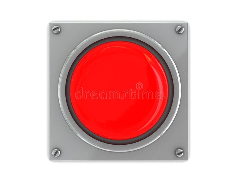 Red button stock illustration. Illustration of plate, generated - 7580913