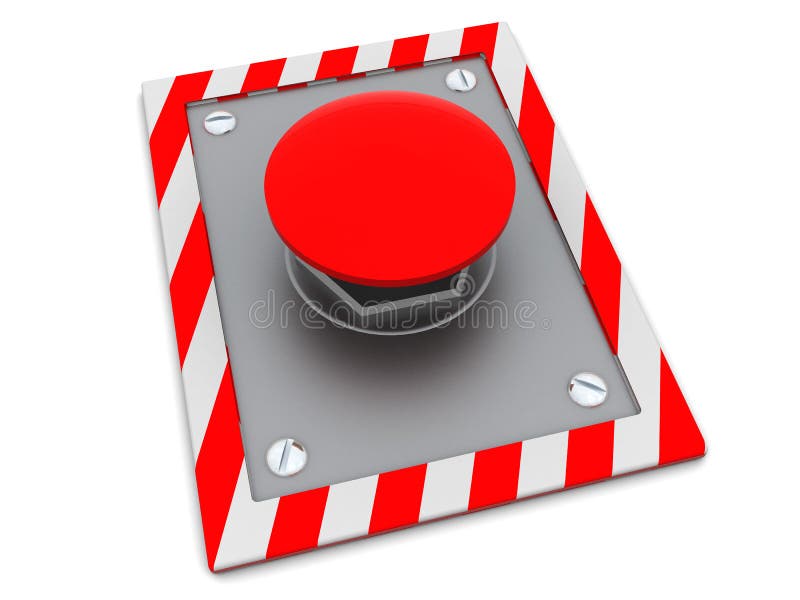 Emergency Button stock vector. Illustration of danger - 18450486