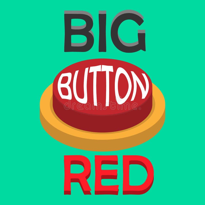 Red button stock illustration. Illustration of sign, technology - 70271785
