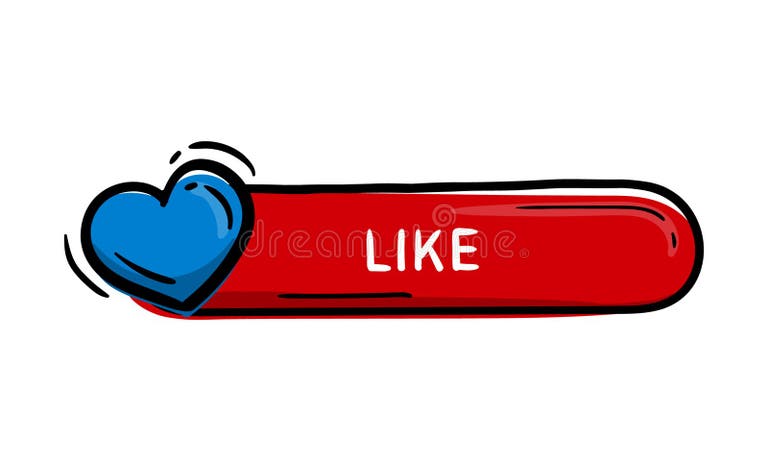 Hand Drawn Like Button Stock Illustrations – 1,293 Hand Drawn Like ...