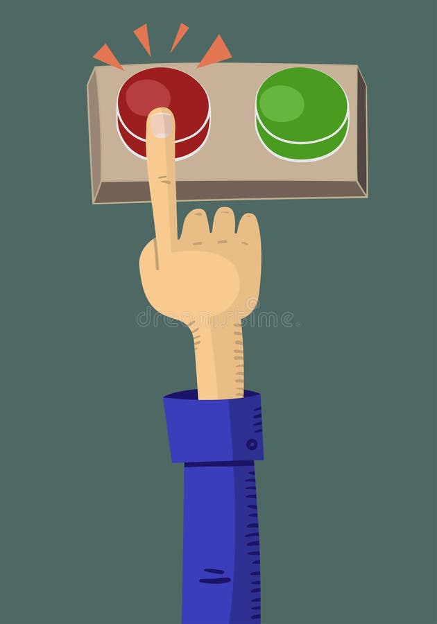 Cartoon Hand Push Button Stock Illustrations – 1,262 Cartoon Hand Push ...