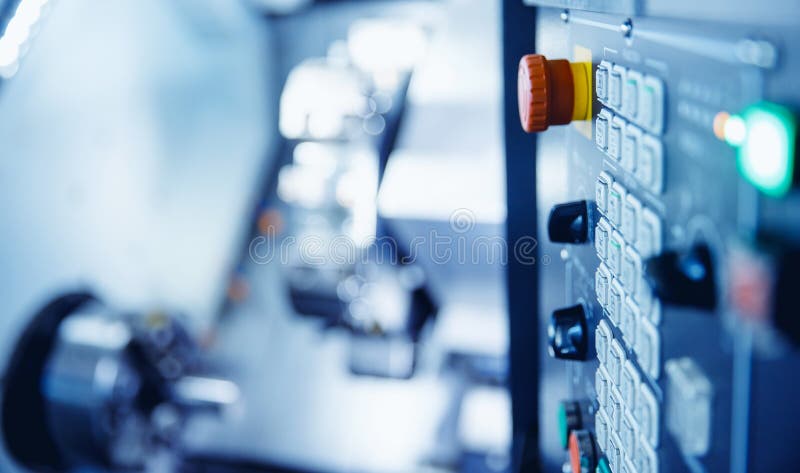 Red Button Control Panel CNC Industrial Drill Robot for Detail Machine ...