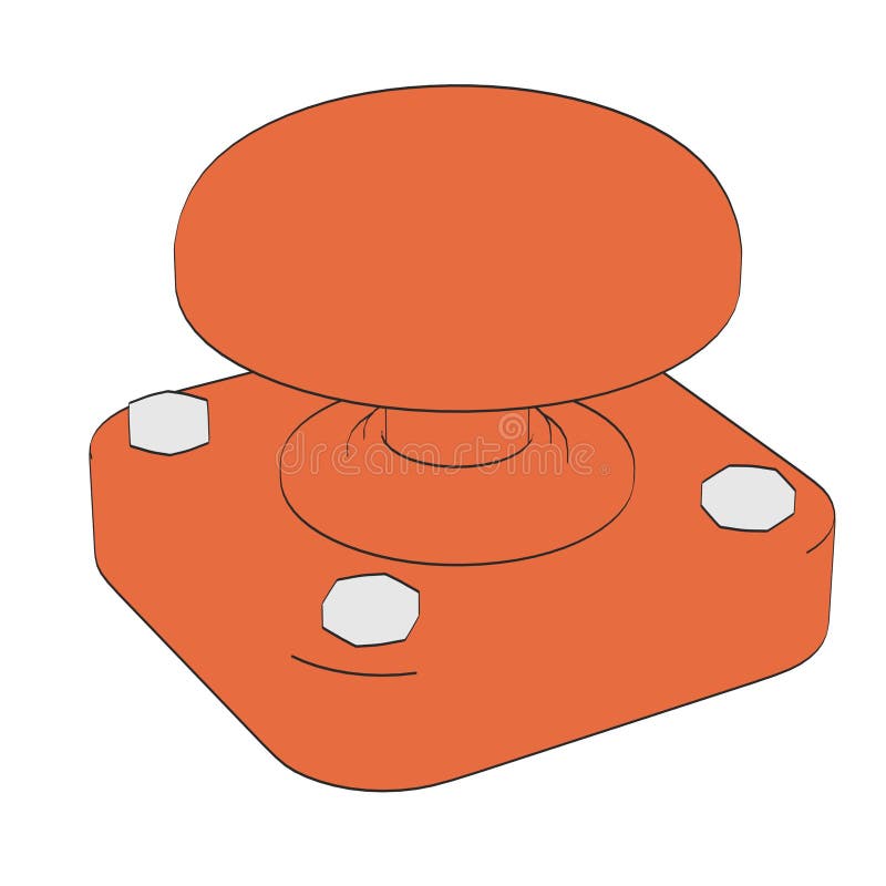 Red button stock illustration. Illustration of destruction - 91851289