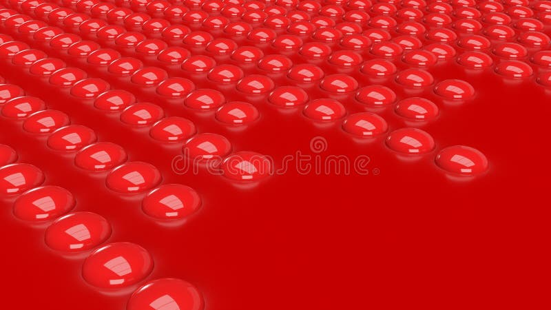 The Red Button on Glossy Image for Abstract Background 3d Rendering ...