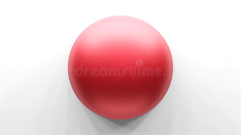 Red Button Isolate Backbround , 3D Render Stock Illustration ...