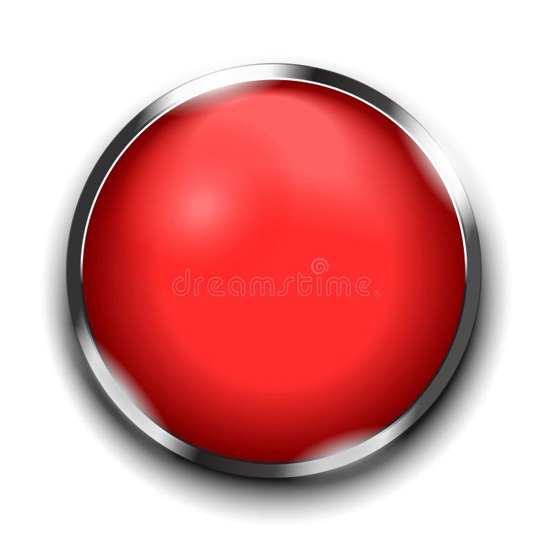 Red button stock vector. Illustration of price, label - 261595238