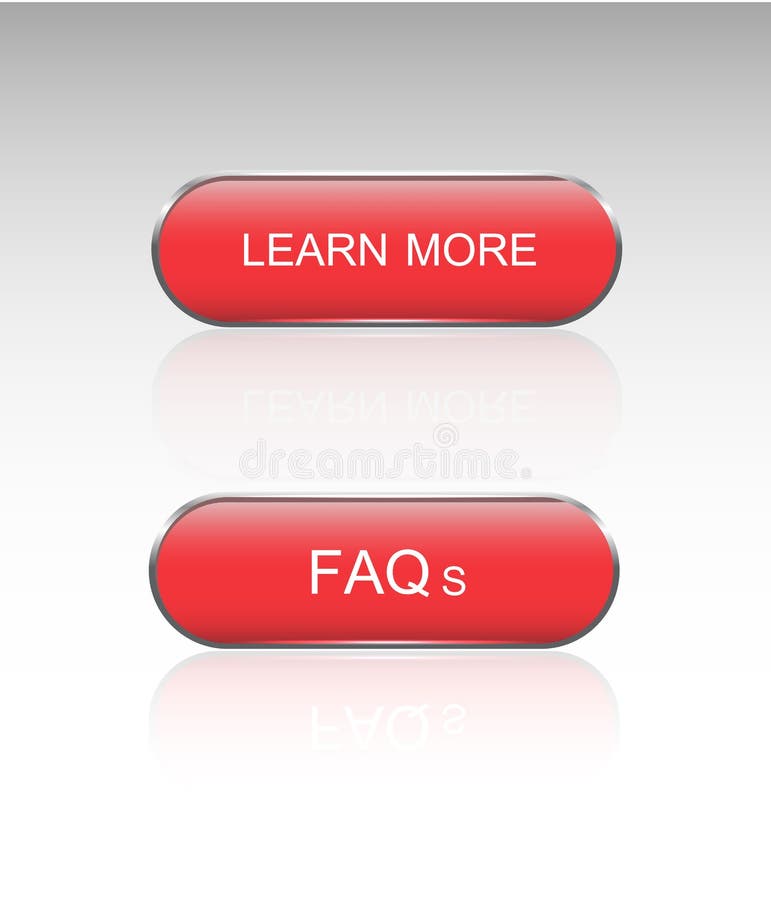 Red button learn more stock vector. Illustration of label - 96312782
