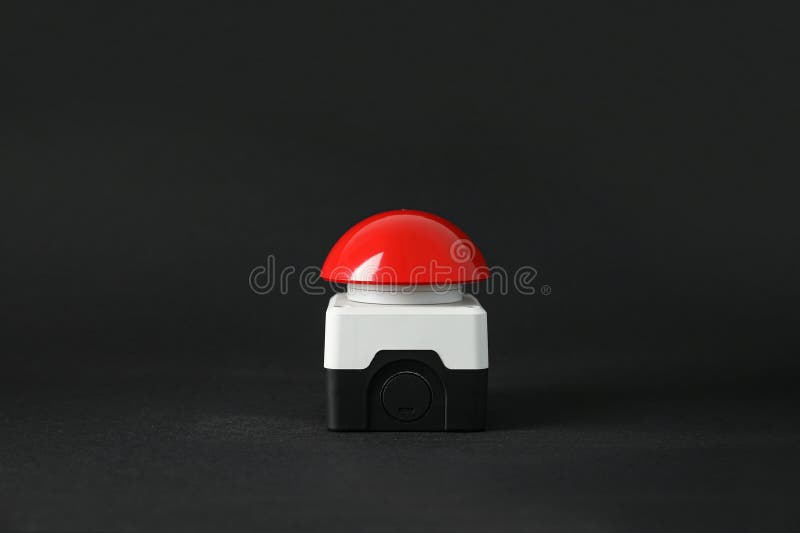 Red Button of Nuclear Weapon in Suitcase on Light Gray Background ...