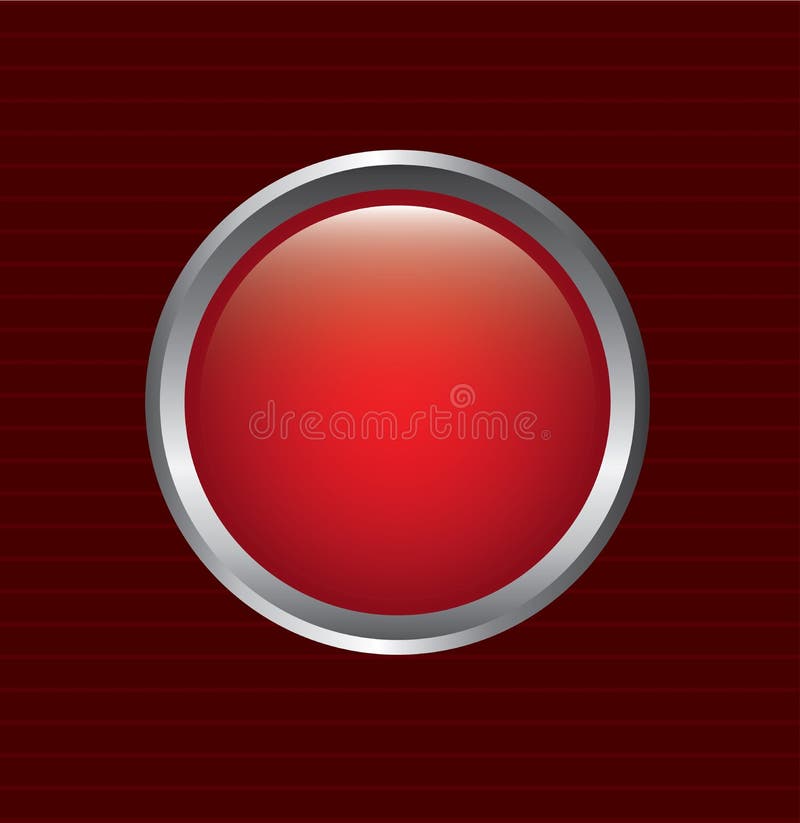 Red button stock vector. Illustration of label, placard - 31553199