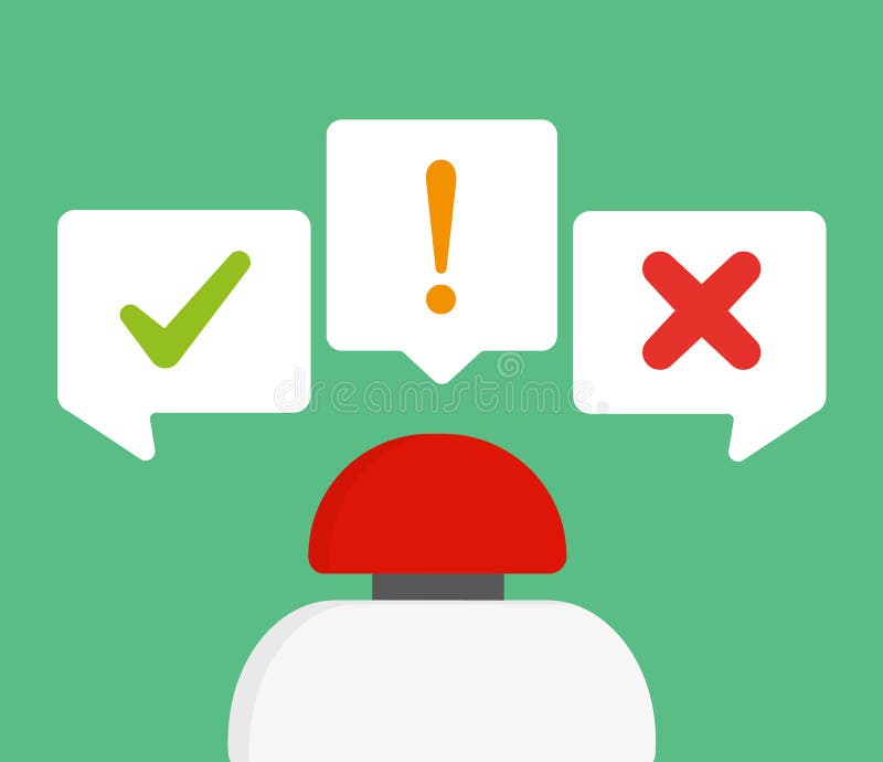 Red Button with Quiz Concept Stock Illustration - Illustration of logo ...