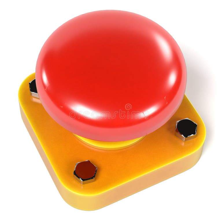 Red button stock illustration. Illustration of realistic - 92037801