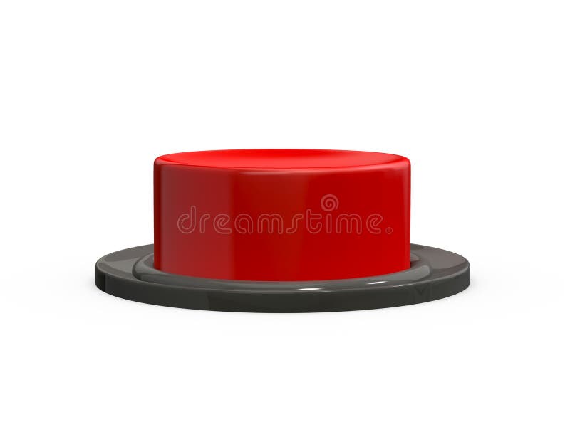 Blank Red Button stock illustration. Illustration of abstract - 31774247