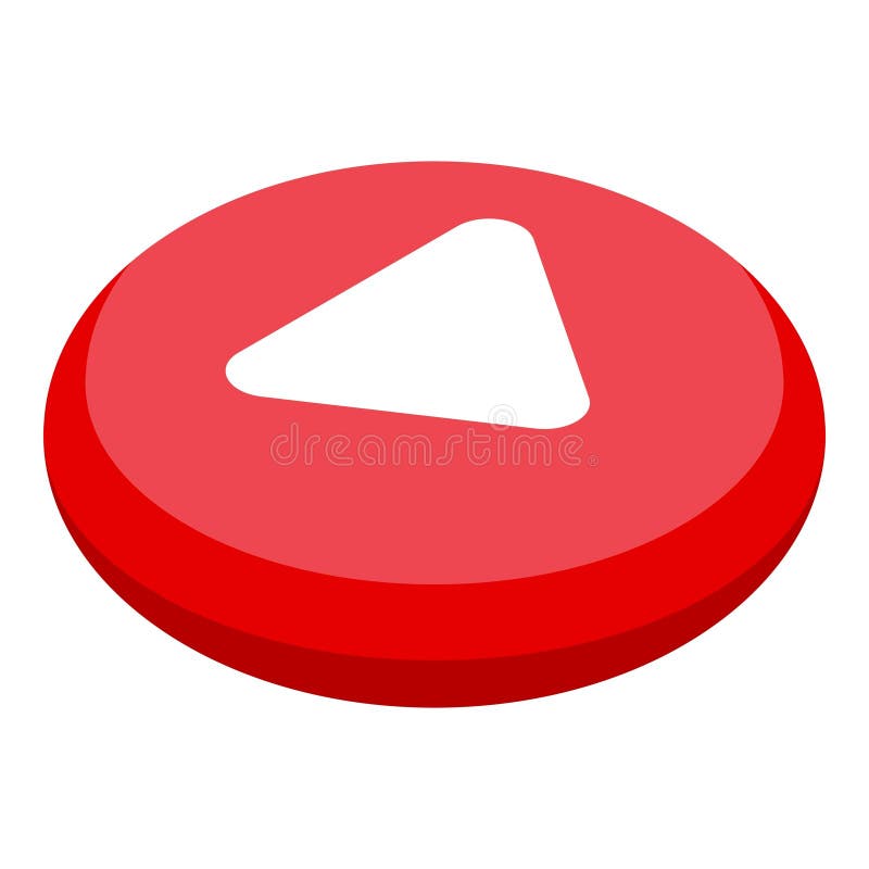 White Play Button Icon on Transparent Background. Flat Style. White ...