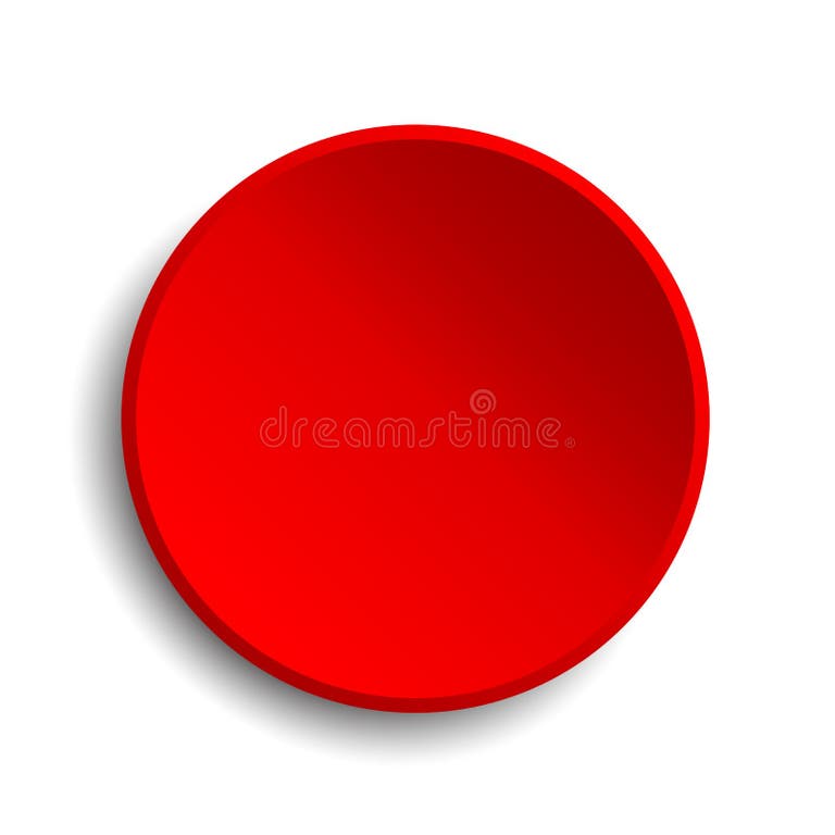 Red button - stock vector stock vector. Illustration of sign - 118217038