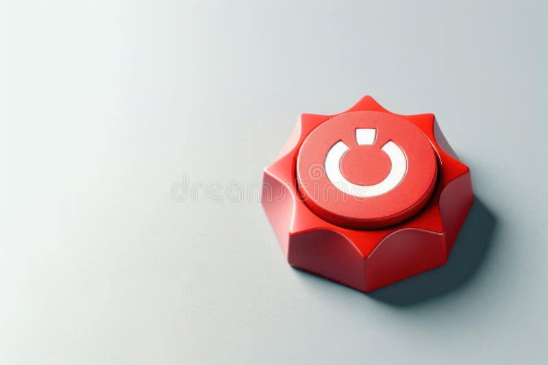 Red Button. Space for Text. Stock Photo - Image of isolated, label ...