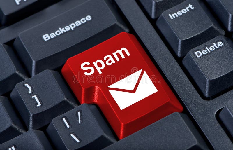 Delete Spam Shows Removing Unwanted Junk Email Stock Illustration ...