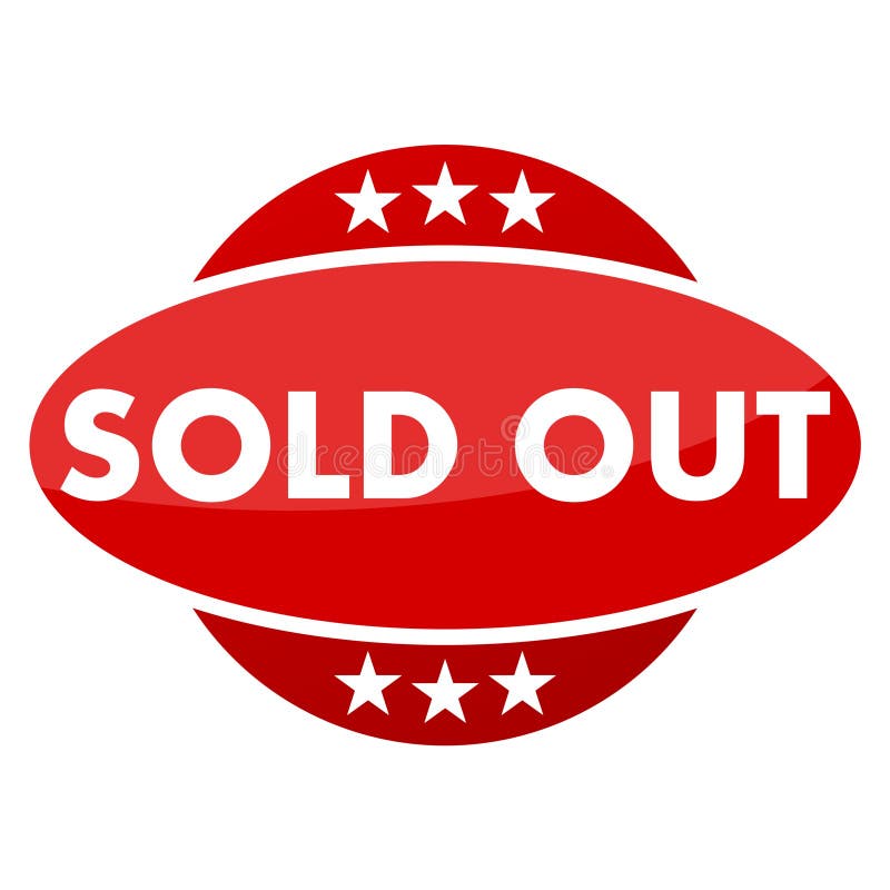 Red Button Stars Sold Out Stock Illustrations – 3 Red Button Stars Sold ...