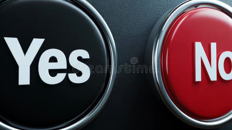 Red Button Slowly Moving from No To Yes on Panel Stock Footage - Video ...