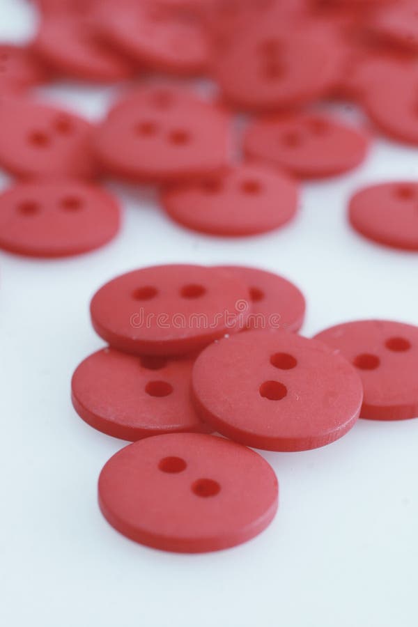 Red buttons stock image. Image of circle, shirt, holes - 14369111