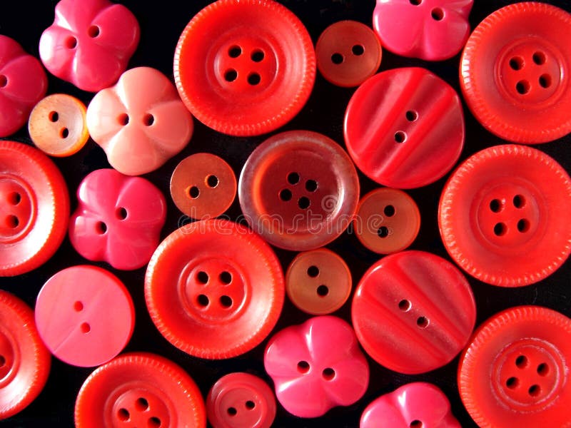 Red Buttons stock photo. Image of button, black, rounded - 3347738