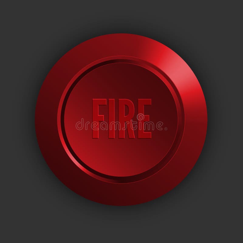 Red buttons stock vector. Illustration of vector, fire - 40026001