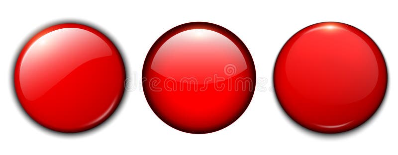 Red buttons set stock vector. Illustration of sphere - 113928095