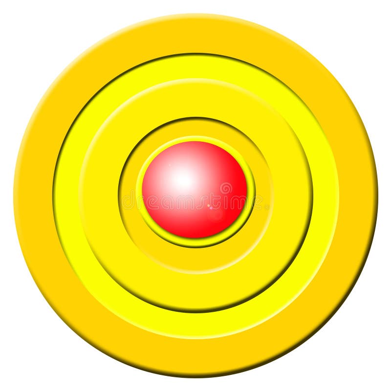 Red buzzer button stock illustration. Illustration of colored - 3463742