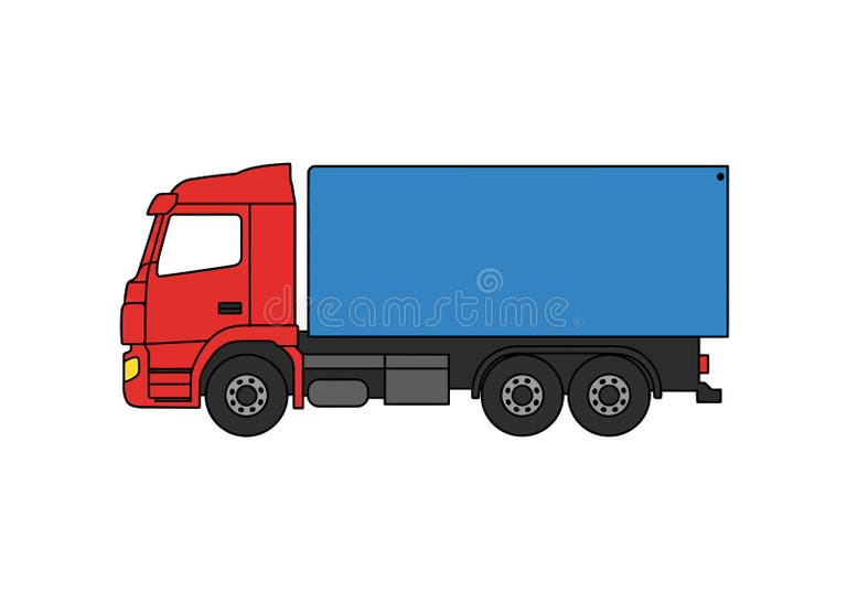 Red Lorry Clip Art Stock Illustrations – 164 Red Lorry Clip Art Stock ...