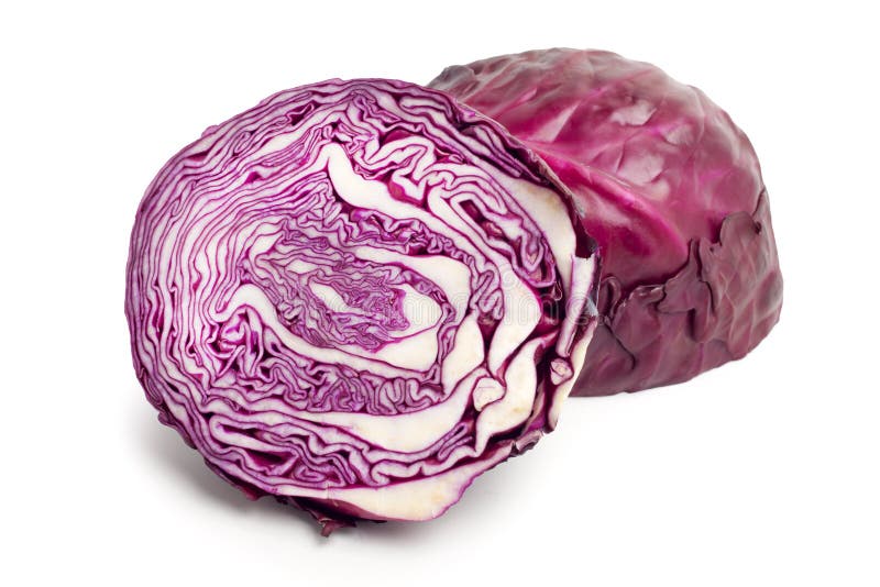 Red cabbage stock image. Image of fancy, quarter, produce - 25185121