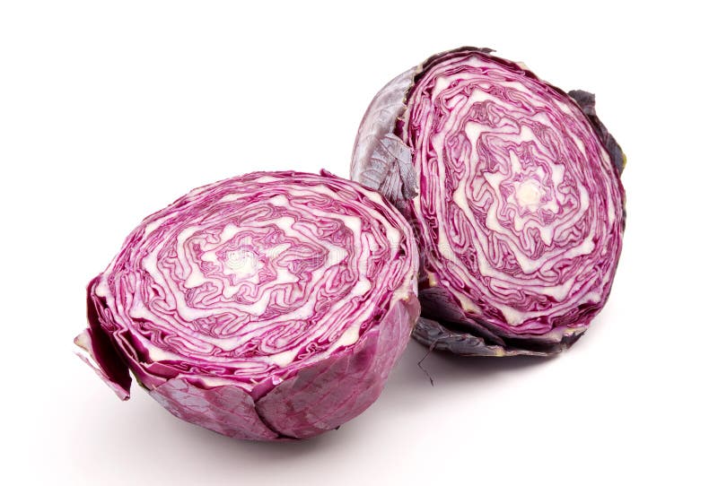 Red cabbage stock image. Image of sliced, isolated, diet - 6741189