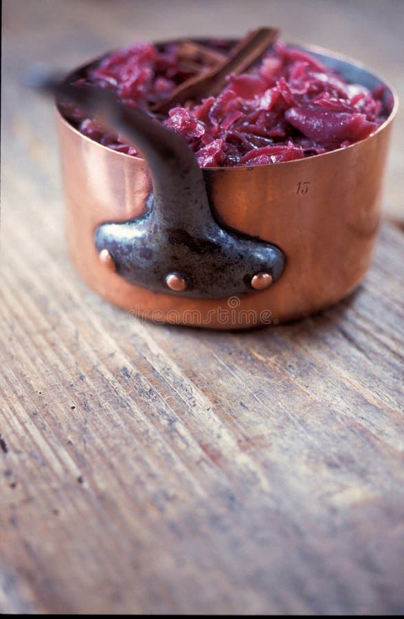 Red cabbage casserole stock image. Image of implement - 23705899