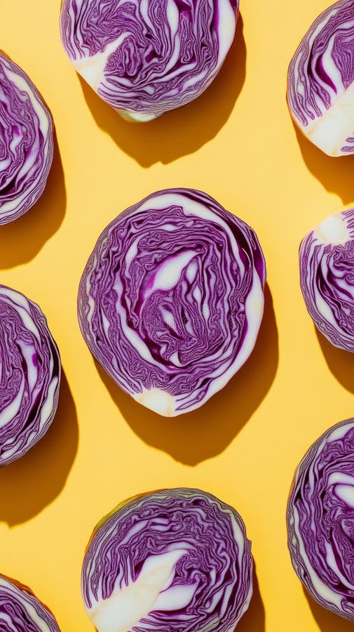 Vibrant Food Pattern with Red Cherries and Cucumber Slices on a Pink ...