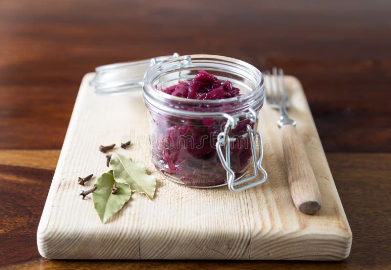Red cabbage in the Jar stock image. Image of ingredient - 34320023