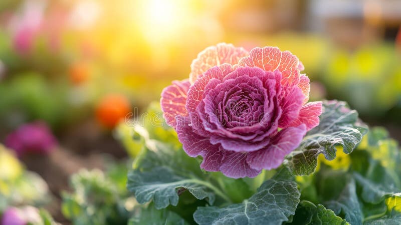 The Red Cabbage Plant is Reaching Maturity in the Garden and Will Be ...