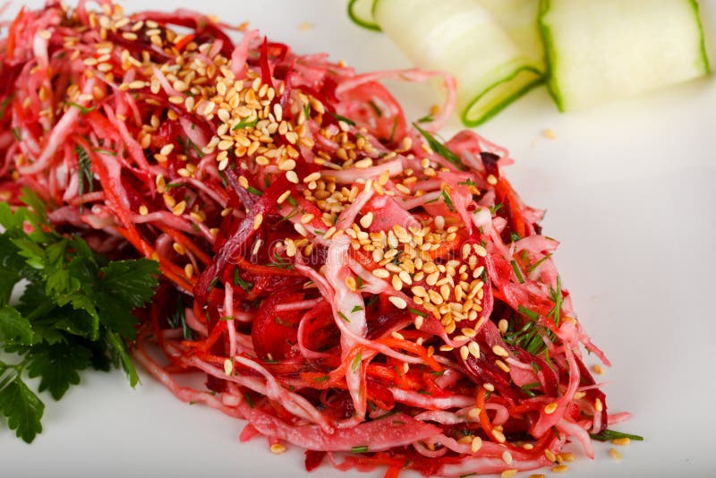 Red cabbage salad stock image. Image of coleslaw, shredded - 111870633