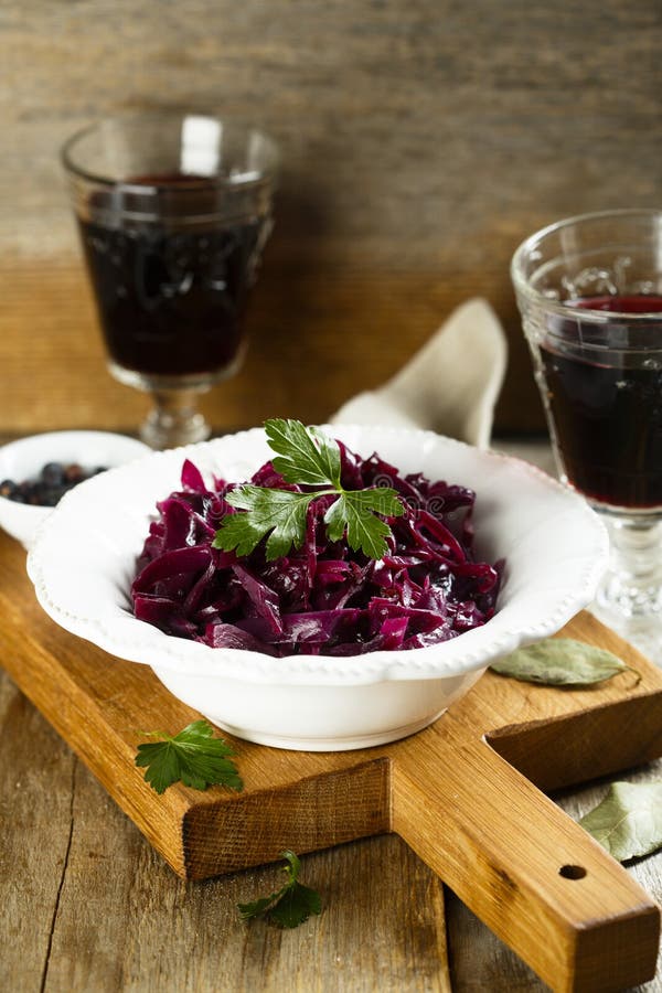 Red Cabbage with Spices and Red Wine Stock Photo - Image of alcohol ...