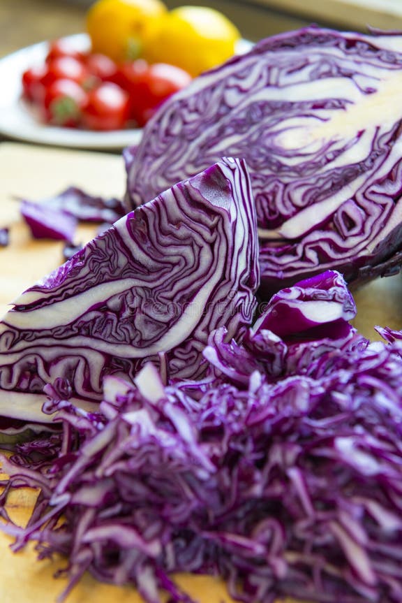 Red cabbage stock image. Image of food, cole, tool, knife - 33131105