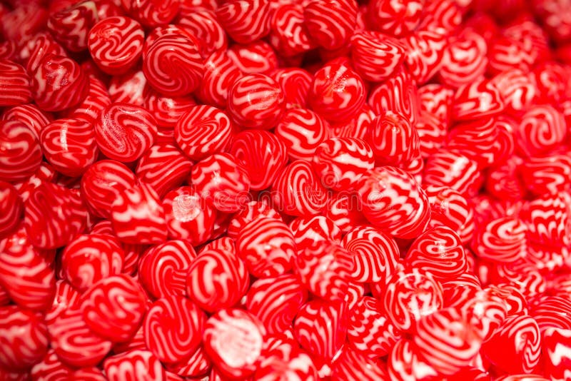 Red Cabdy Close Up Shot, High Resolution Texture. Stock Image - Image ...